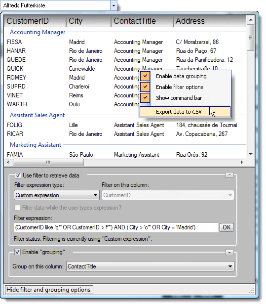 Advanced Multi column Combobox NET Control For WinForms Advanced Multi column Combobox NET Control For WinForms